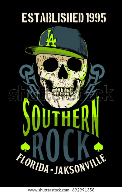 Southern Rock Posters Vector Tshirt Print Stock Vector (Royalty Free ...