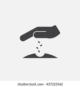 Sowing Seeds Icon Stock Vector (Royalty Free) 437225542 | Shutterstock