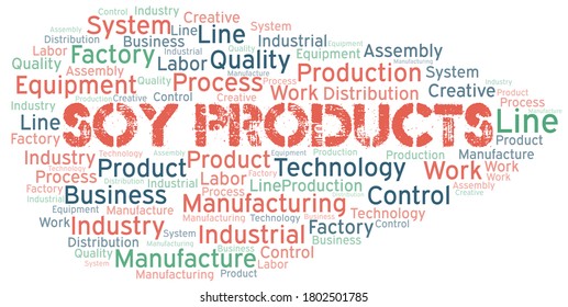 Soy Products Word Cloud Create Text Stock Vector (Royalty Free ...