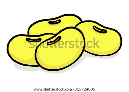 Soybean Cartoon Vector Illustration Hand Drawn Stock Vector (Royalty ...