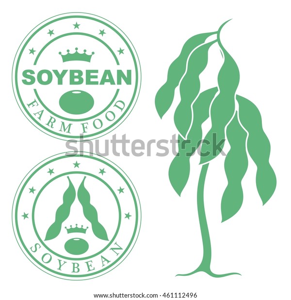 Soybean Logo Isolated Soybean On White Stock Vector (Royalty Free ...