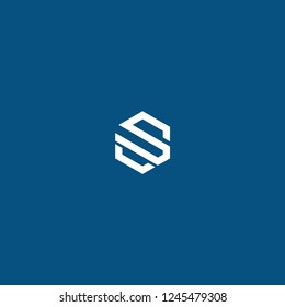 Sp Initial Hexagon Icon Logo Templet Stock Vector (Royalty Free ...