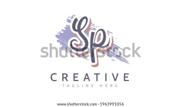 Sp Initials Handwriting Logo Vector Stock Vector (Royalty Free ...