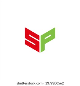 Sp Logo Letter Initial Red Green Stock Vector (Royalty Free) 1379200562 ...