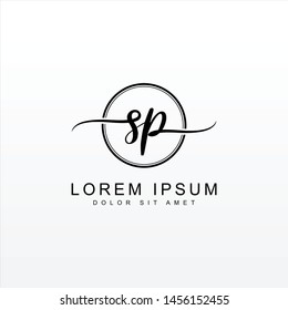Sp Logo Minimal Simple Style Stock Vector (Royalty Free) 1456152455