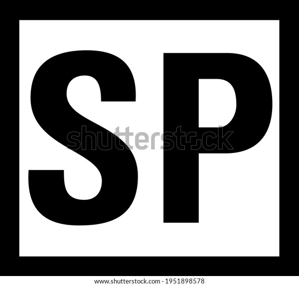 Sp Text Black White Symbol Stock Vector (Royalty Free) 1951898578 ...