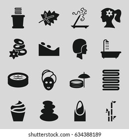Spa Icons Set Set 16 Spa Stock Vector (Royalty Free) 680027557 ...