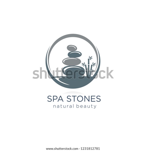 Spa Stones Template Logo Spa Lounge Stock Vector (Royalty Free ...