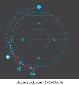 Collection Pack Target Elements Interface Interface Stock Vector ...