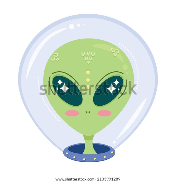 Space Alien Character Universe Icon Stock Vector (Royalty Free ...