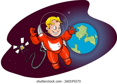 Space Children Stock Vector (Royalty Free) 260195573 | Shutterstock