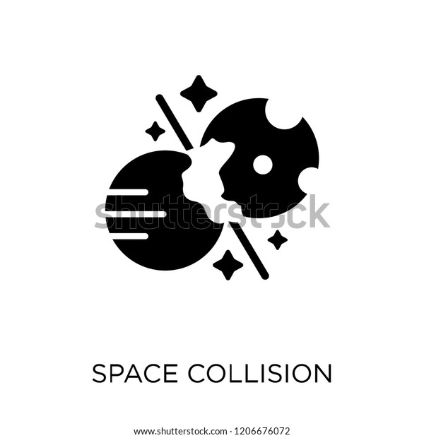 Space Collision Icon Space Collision Symbol Stock Vector (Royalty Free ...