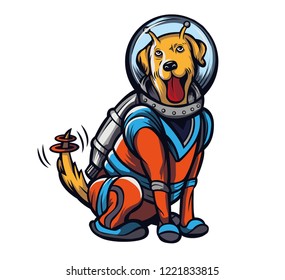 Space Dog Retro Stock Vector (Royalty Free) 1221833815 | Shutterstock