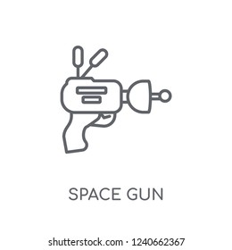Space Gun Linear Icon Modern Outline Stock Vector (Royalty Free ...