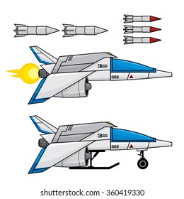 Space Jet Fighter: เวกเตอร์สต็อก (ปลอดค่าลิขสิทธิ์) 360419330 ...