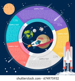 Solar System Infographic Stock Vector (Royalty Free) 675757645
