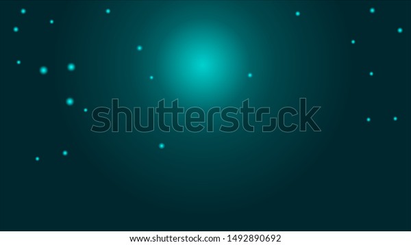 Space Landscape Blue Night Sky Template Stock Vector (Royalty Free ...