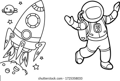 Space Man Jet Vector Clipart: immagine vettoriale stock (royalty free ...