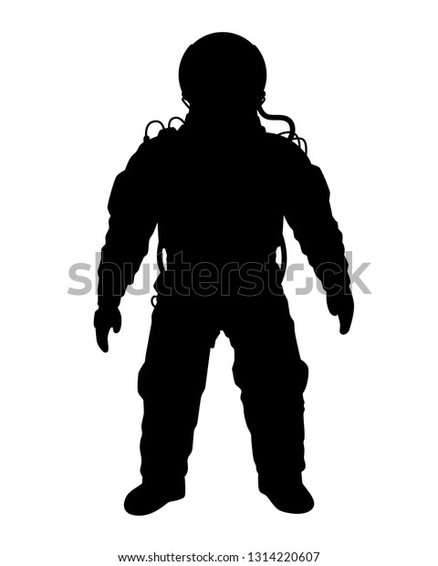 Space Pilot Silhouette Vector: เวกเตอร์สต็อก (ปลอดค่าลิขสิทธิ์ ...