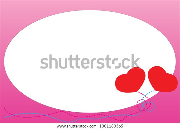 Space Pink Heart Card Background Stock Vector (Royalty Free) 1301183365 ...