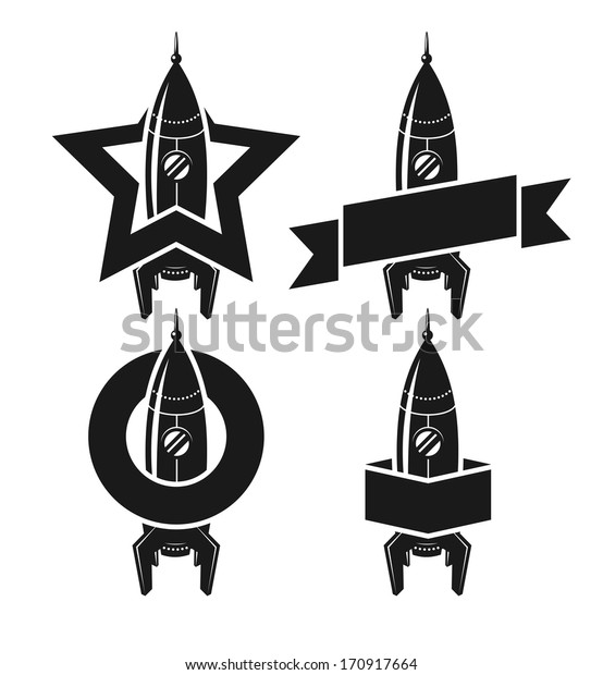 Space Rocket Symbols Vector Illustration Stock Vector (Royalty Free ...