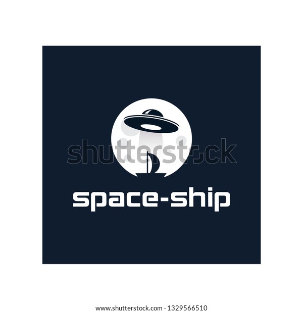 Space Ship Logo Design Idea Stock Vector (Royalty Free) 1329566510 ...