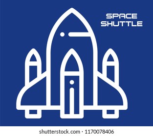 Space Shuttle Symbol Vector Icon Stock Vector (Royalty Free) 1170078406 ...