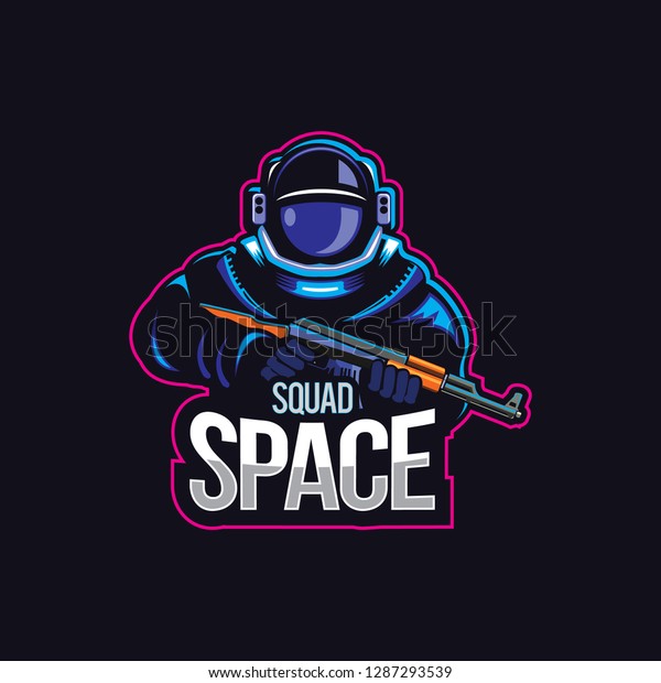 Space Squad E Sport Logo Stock Vector (Royalty Free) 1287293539 ...