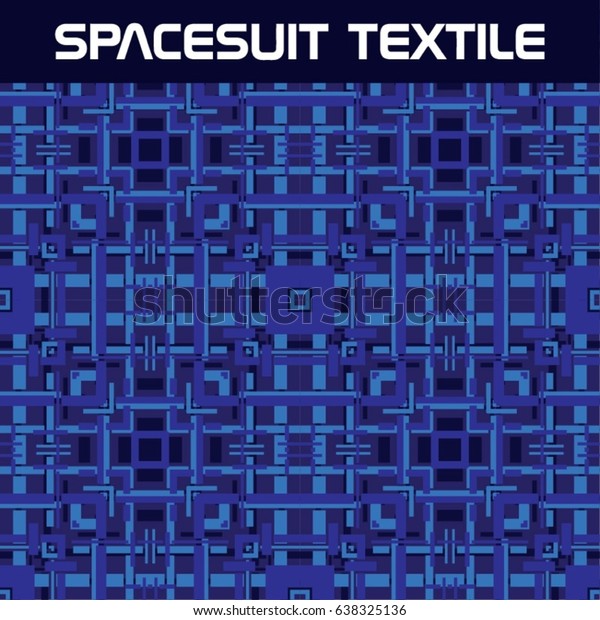 Space Suit Textile Texture Seamless Pattern Stock Vector (Royalty Free ...
