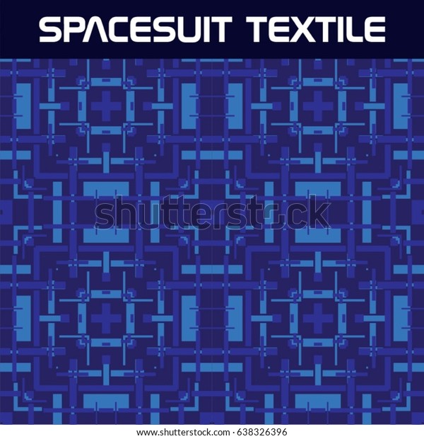 Space Suit Textile Texture Seamless Pattern Stock Vector (Royalty Free ...