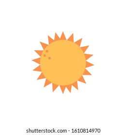Space Sun Flat Style Icon Vector Stock Vector (Royalty Free) 1610814970 ...