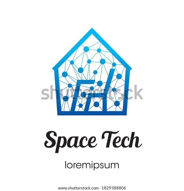 Space Tech Logo Symbol Icon Template Stock Vector (Royalty Free ...