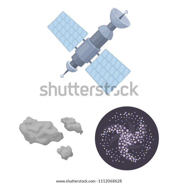 Space Technology Cartoon Icons Set Collection Stock Vector (Royalty ...