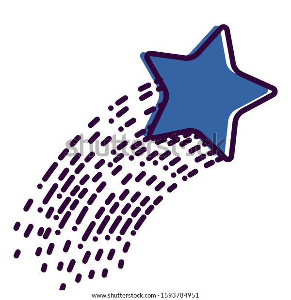 Space Theme Outline Icon Star Vector Stock Vector (Royalty Free ...