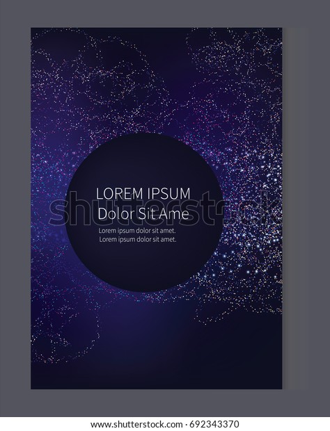 Space Universe Covers Set Vector Space Stock Vector (Royalty Free ...