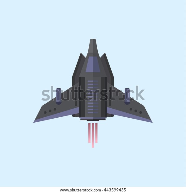 Spacecraft Concept Great Videogame Sprite Stock Vector (Royalty Free ...