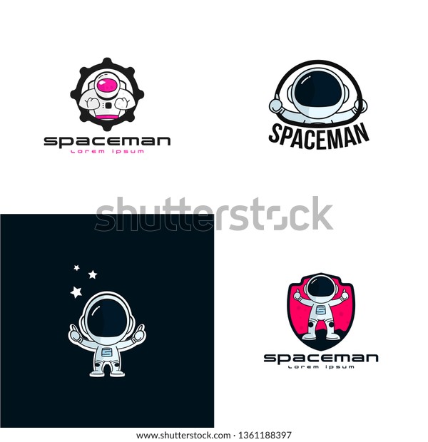 Spaceman Logo Template Vector Stock Vector (Royalty Free) 1361188397 ...