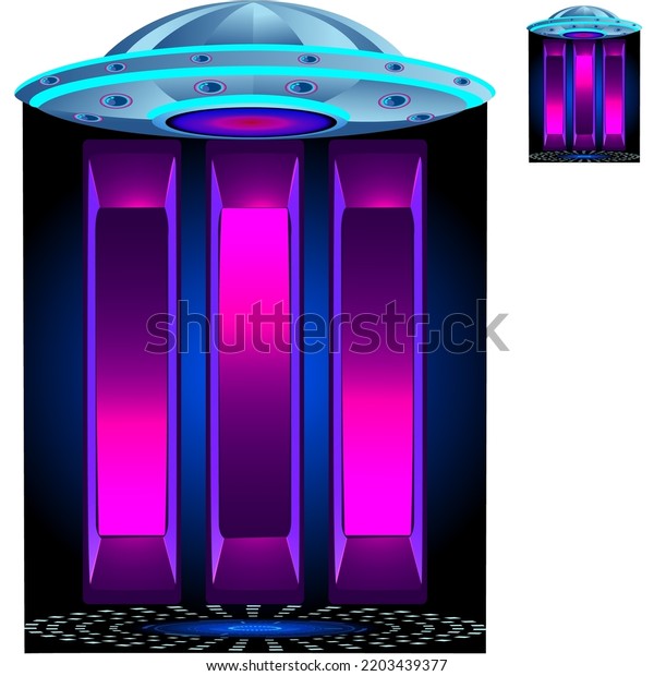 Spaceship Game Slot Machine Image Stock Vector (Royalty Free ...