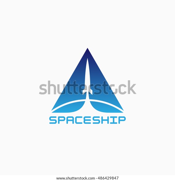 Spaceship Logo Template Design Vector Illustration Stock Vector ...