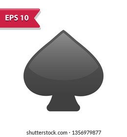 Spade Icon Professional Pixelaligned Icon Realistic Stock Vector ...