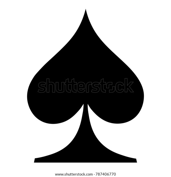Spades Card Icon Stock Vector (Royalty Free) 787406770 | Shutterstock