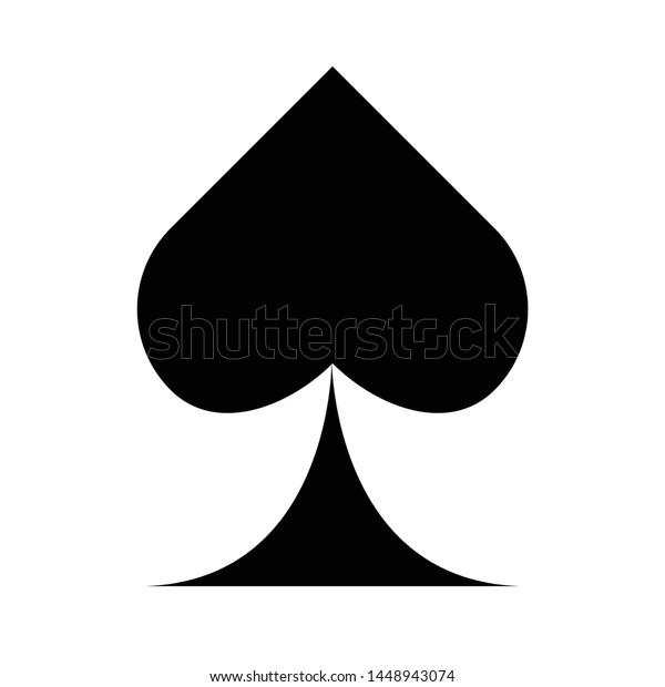 Spades Icon Trendy Flat Style Isolated Stock Vector (Royalty Free ...