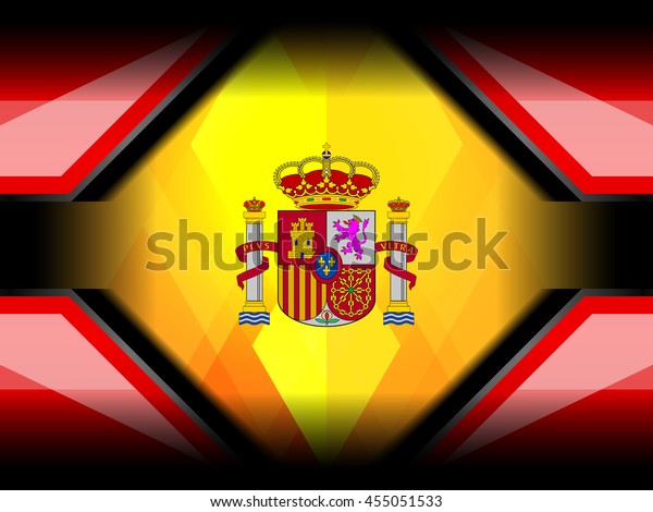 Spain Flag Color Backgrounds Vector Illustration : image vectorielle de ...