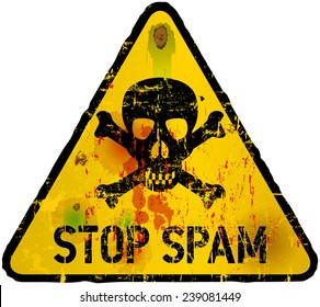 Spam Alert Sign Vector Illustration Stock Vector (Royalty Free ...