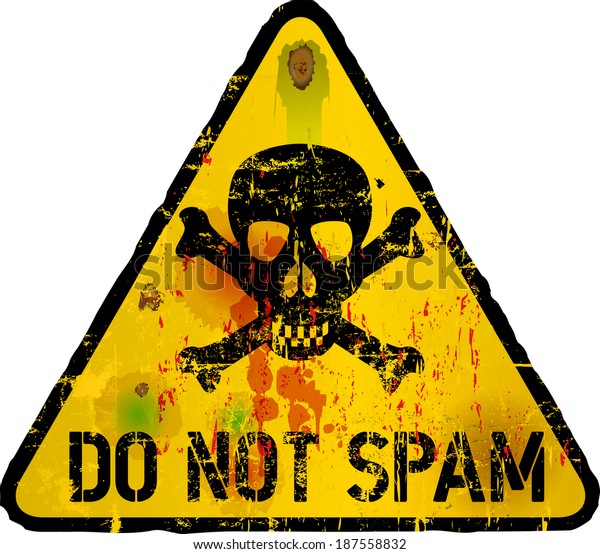 Spam Alert Sign Vector Illustration Stock Vector (Royalty Free ...