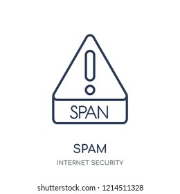 Spam Icon Spam Linear Symbol Design Stock Vector (Royalty Free ...