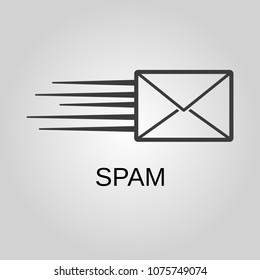 Spam Icon Spam Symbol Flat Design Stock Vector (Royalty Free ...