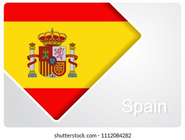 Spanish Flag Design Background Layout Vector Stock Vector (Royalty Free ...