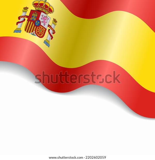 Spanish Flag Wavy Abstract Background Vector Stock Vector (Royalty Free ...