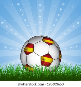 Spanish Soccer Ball Vector Stock Vector (Royalty Free) 198603650 ...